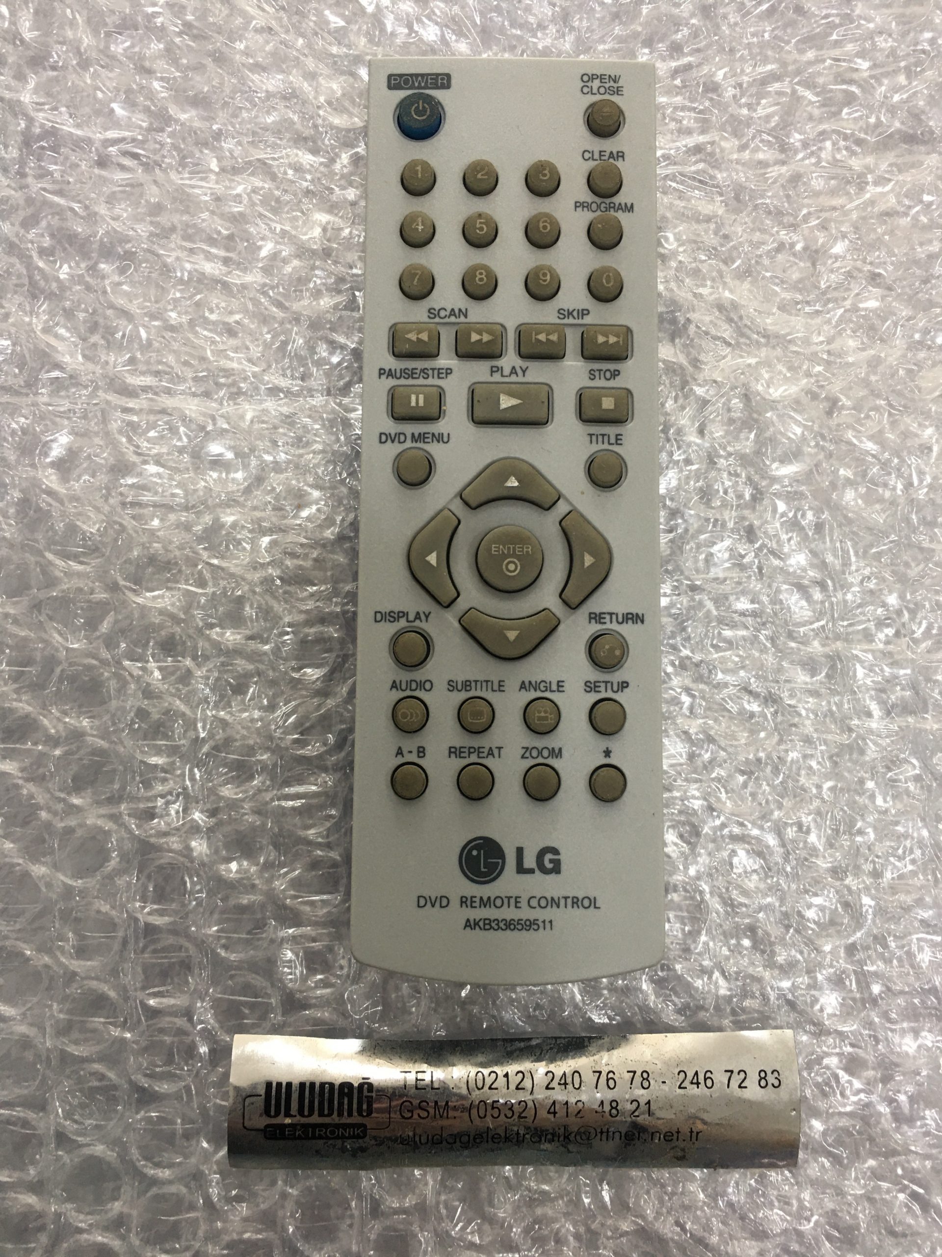 AKB33659511 LG DV380 DVD KUMANDA - Televizyon Parçaları, Televizyon Parçası