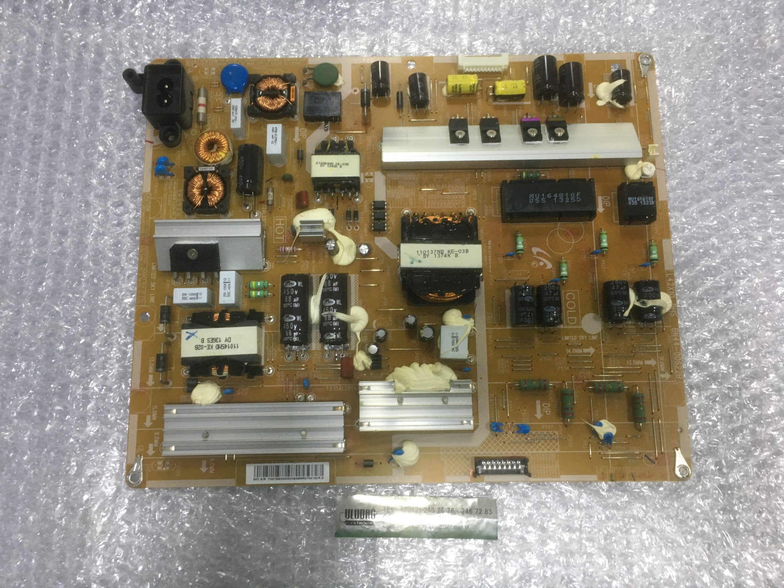 BN44-00622B L42X10_DHS SAMSUNG UE40F6510SSXTK POWER BOARD - Televizyon ...