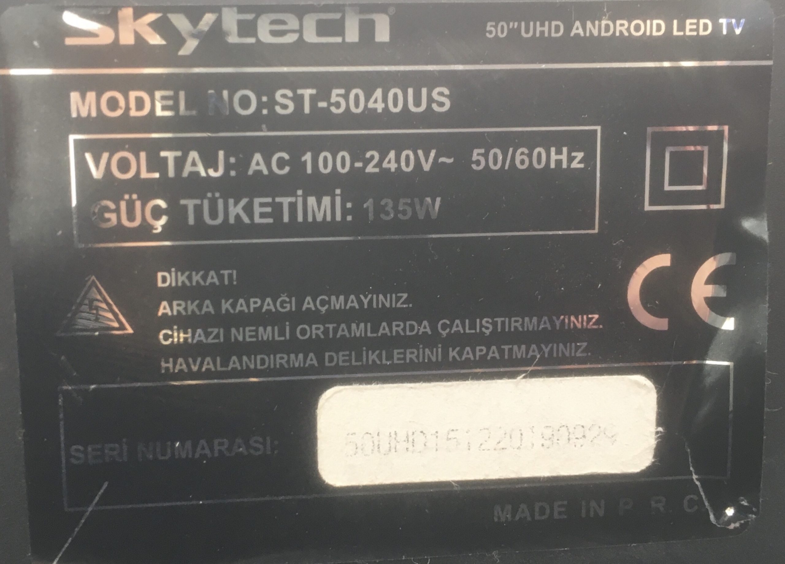 TP.MT5522S.PC822 Skytech ST-5040US MAİN BOARD - Televizyon Parçaları ...