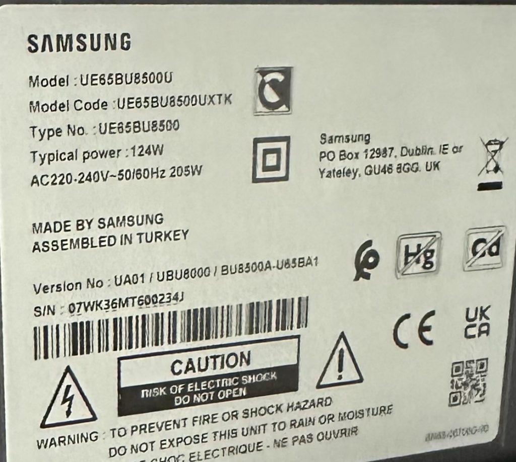 SAMSUNG UE65AU9000 BN61-17714A STAND - Televizyon Parçaları, Televizyon ...